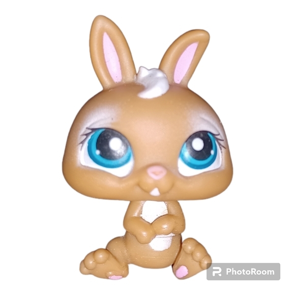 Hasbro | Toys | Lps Littlest Pet Shop Dwarf Brown Tan White Bunny ...